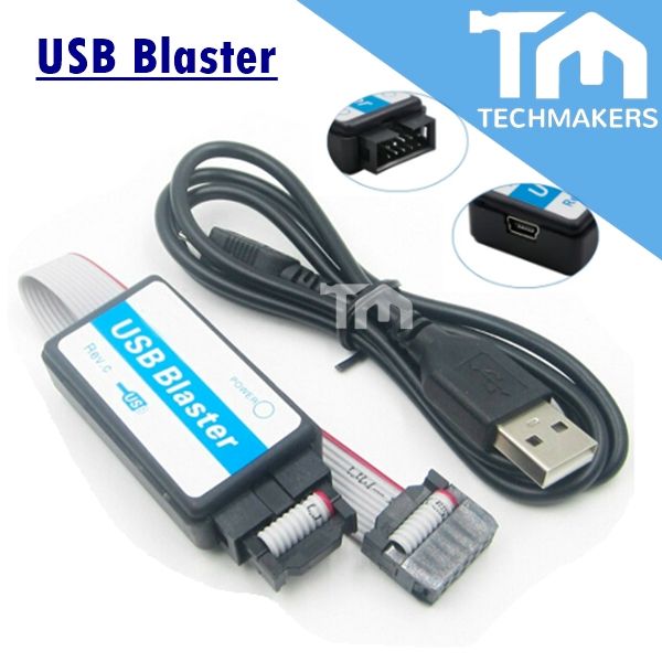 USB Blaster Programmer For Altera With Download Cable CPLD FPGA NIOS JTAG Altera Programmer ...