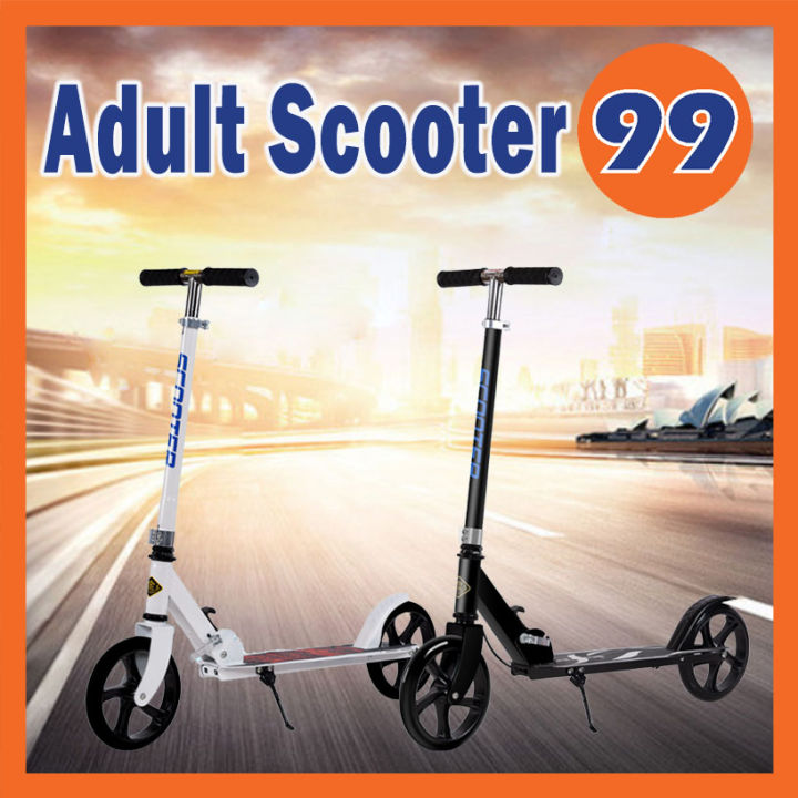 Fitness Adult Scooter 2 Wheels Foldable Big Steel Scooter City Work ...