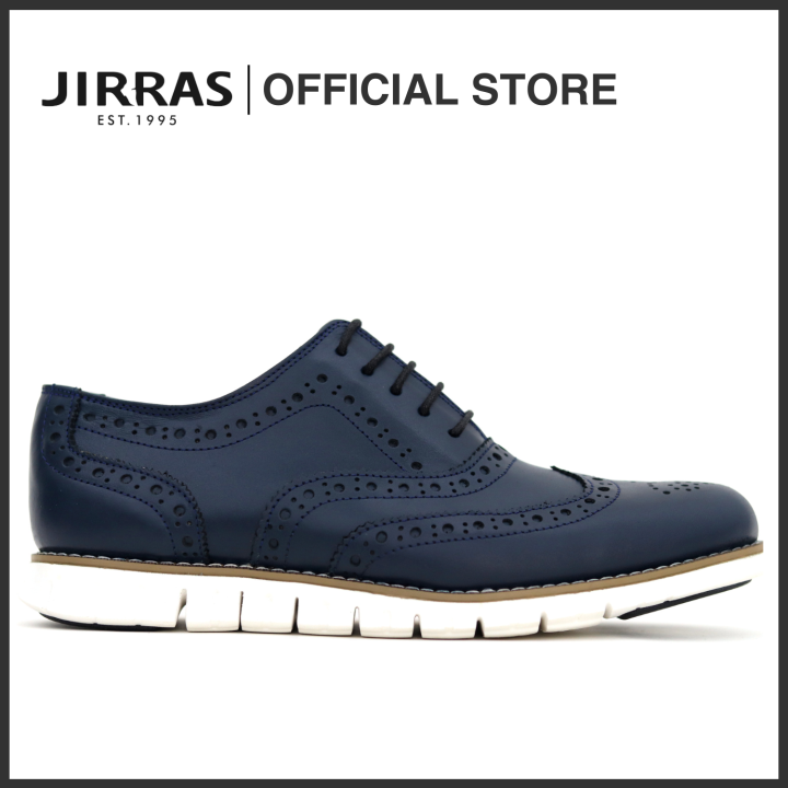 JIRRAS Men Wingtip Oxford Shoes Genuine Leather Filipino Handcraft ...