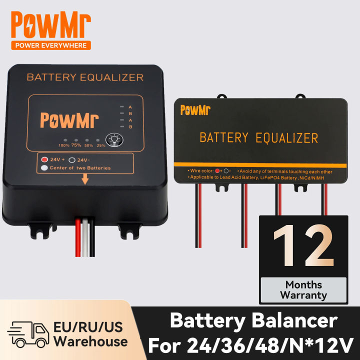 PowMr 24V 48V Battery Equalizer Solar Voltage Balancer for Lead Acid ...