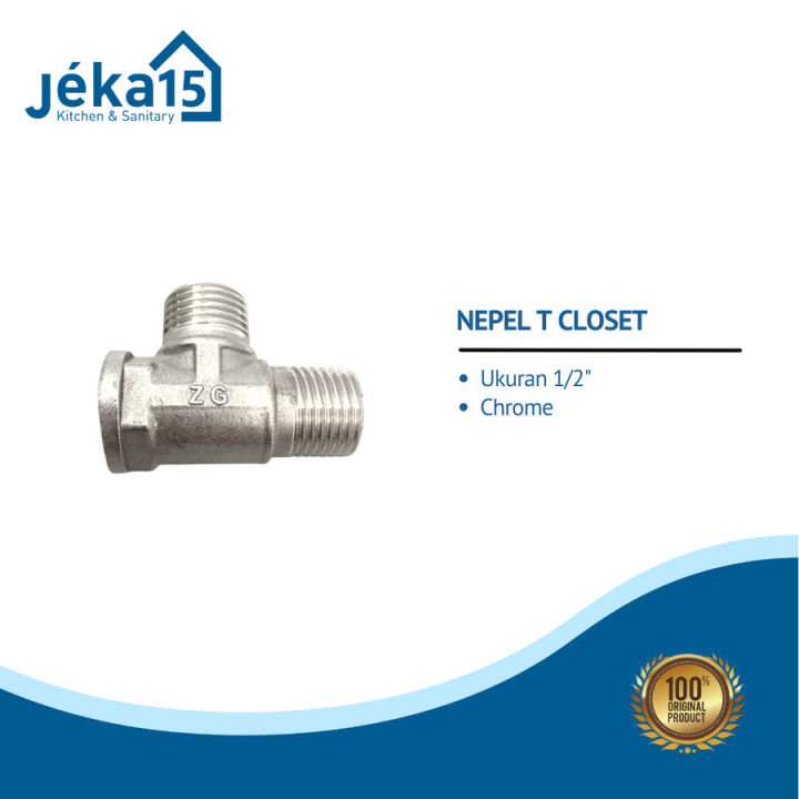 NEPEL TEE | SAMBUNGAN KRAN 1/2 INCH | NEPEL T CLOSET | Lazada Indonesia