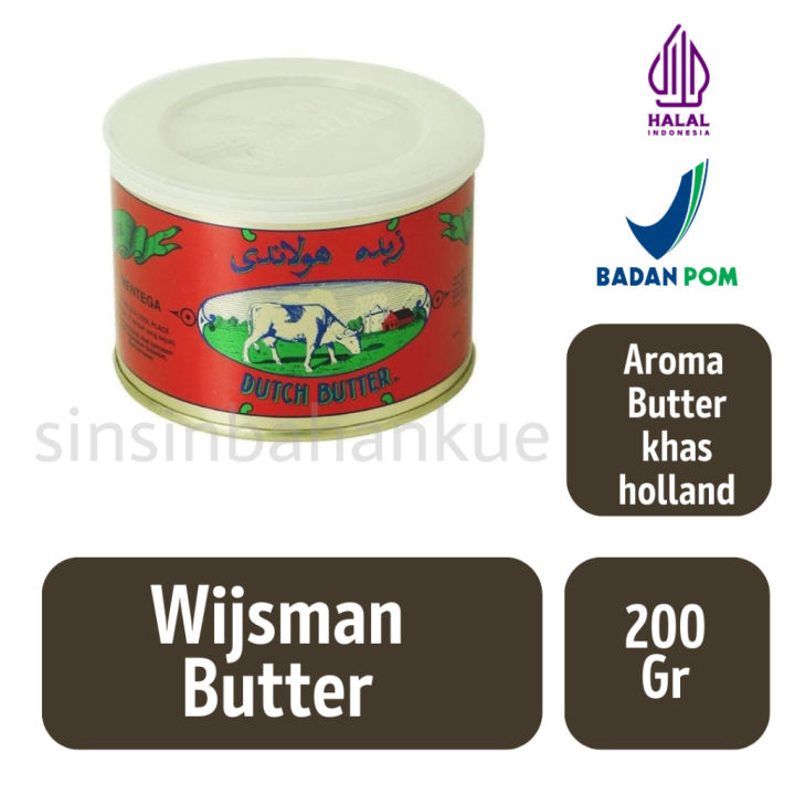 Wijsman butter kemasan 200 gr kaleng [Asli kaleng 200 gr] | Lazada ...
