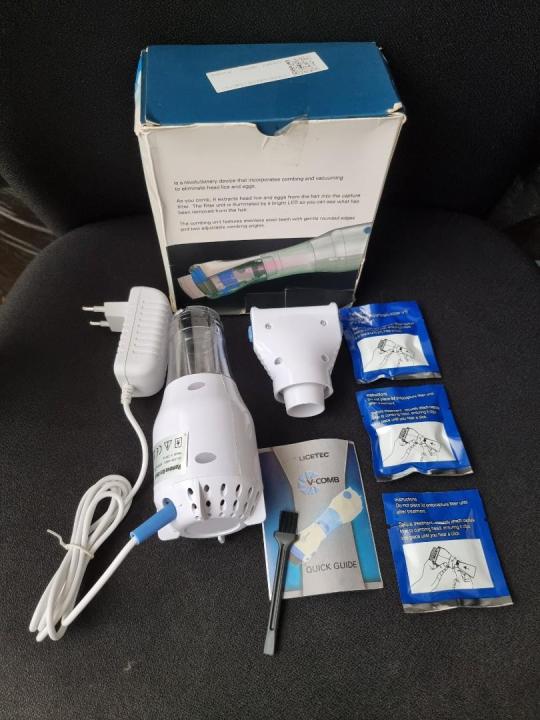 Licetec V-Comb Kuto Vacuum Remover - Advanced Hair Lice Tech for Kids ...