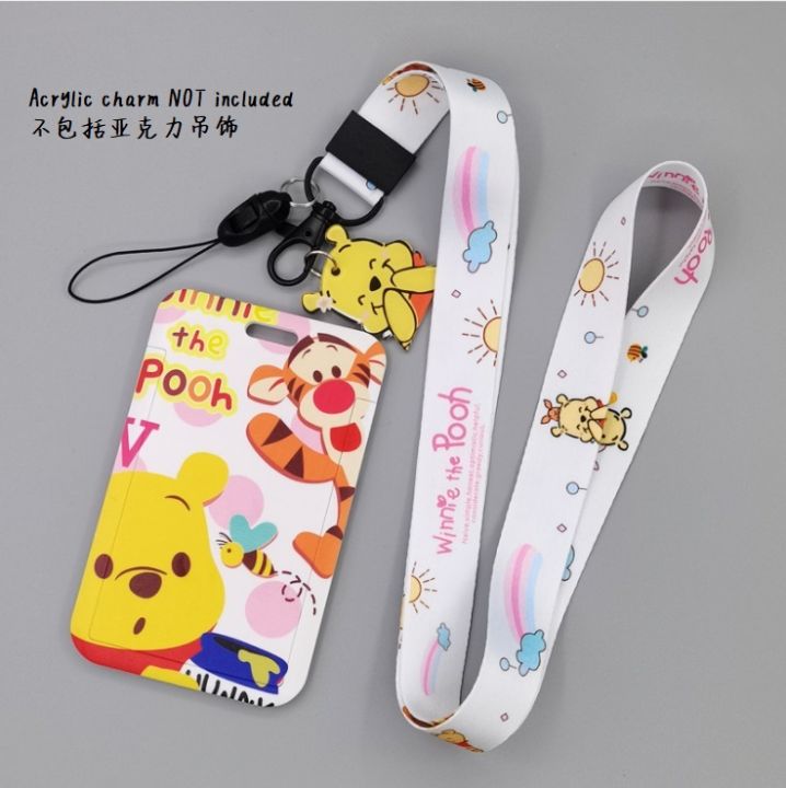 【Ready Stock】Win-nie the Po-oh Office Tag Cartoon Cute ID Holder Win-nie the Po-oh Card Holder ...