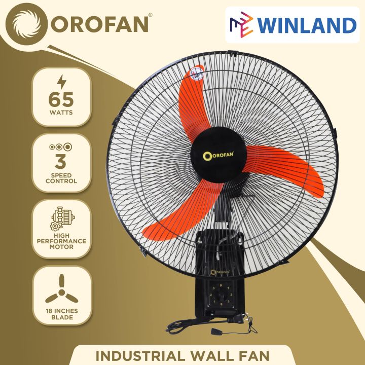 Orofan by Winland 18inches Industrial Wall Fan Electric Fan OIWF-18B ...
