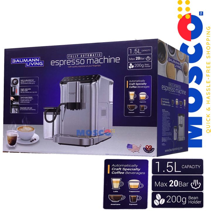 Baumann Living Espresso Machine | Fully Automatic Machine | Lazada PH