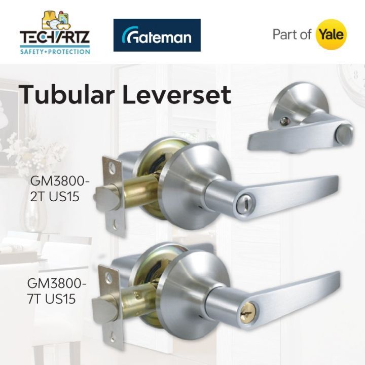 GATEMAN Tubular Leverset | Tubular Lever Entrance & Privacy Lock Set ...