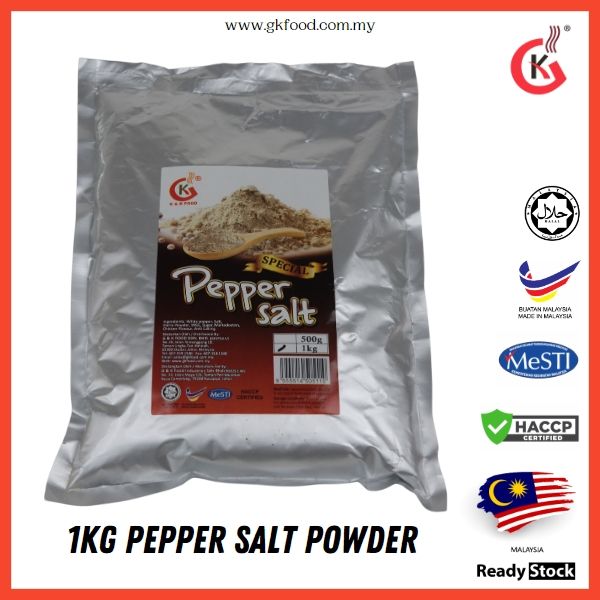 Serbuk Perasa Garam Lada G&K 1KG || G&K Pepper Salt Seasoning Powder ...