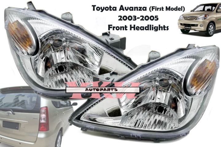 Toyota Avanza 1ST MODEL 2003-2005 Front Headlights Lamps Lights Head ...