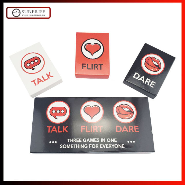 Talk, Flirt, Dare! Fun and Romantic Game for Couples Conversation Card ...