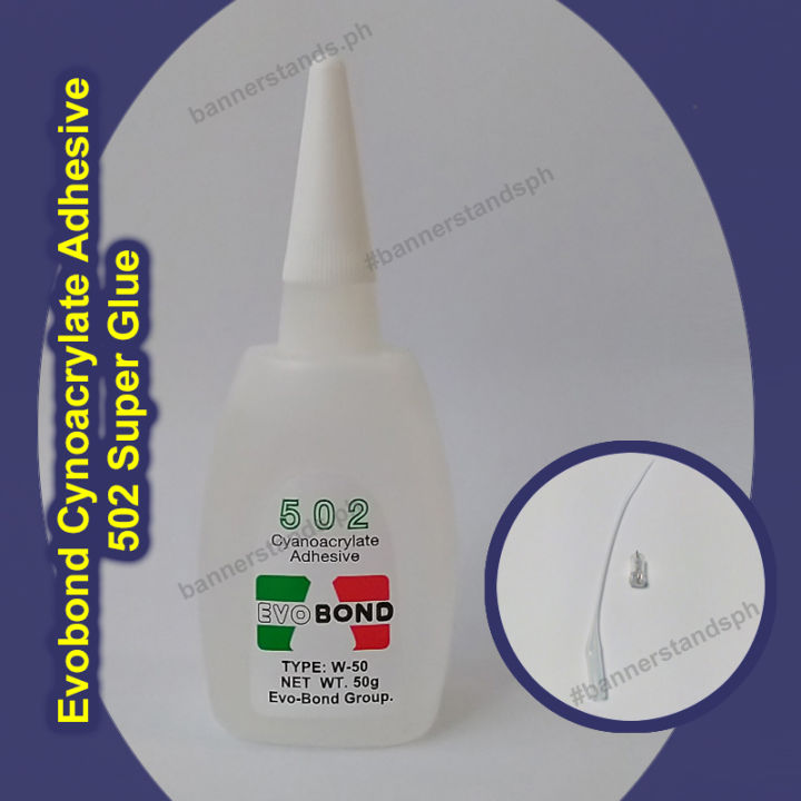 Evobond Cyanoacrylate Super Glue Adhesive Evo Bond Cyno Cyano Tarpaulin Acrylic Glue 50grams ...