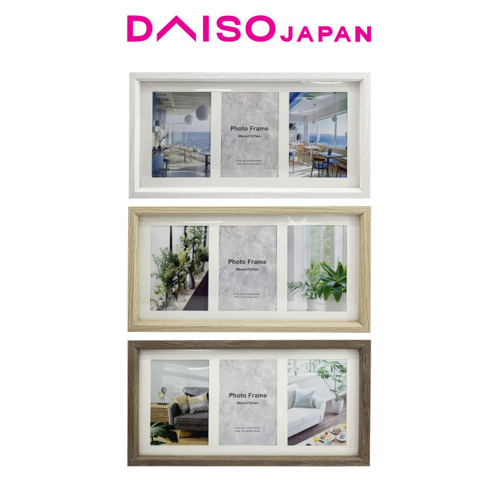 Daiso L-Size Photo Frame (Set of 3) | Lazada PH