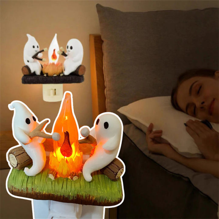 MJ Ghost Campfire Flickering Night Light Lantern Flicker Flame ... MJ Ghost Campfire Flickering Night Light Lantern Flicker Flame ...