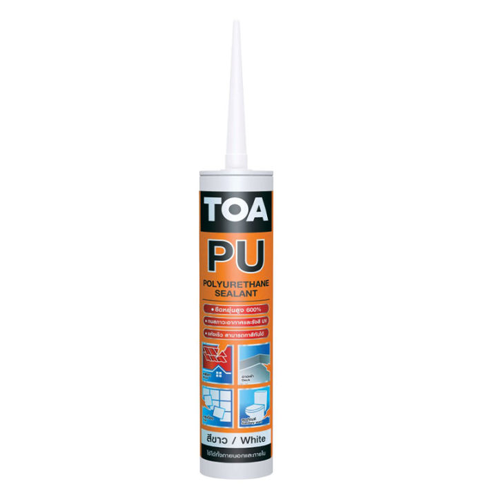 โพลียูรีเทนยาแนว TOA รุ่น PU Sealant ขนาด 310 มล. สีขาว (มีเก็บเงินปลายทาง) | Lazada.co.th