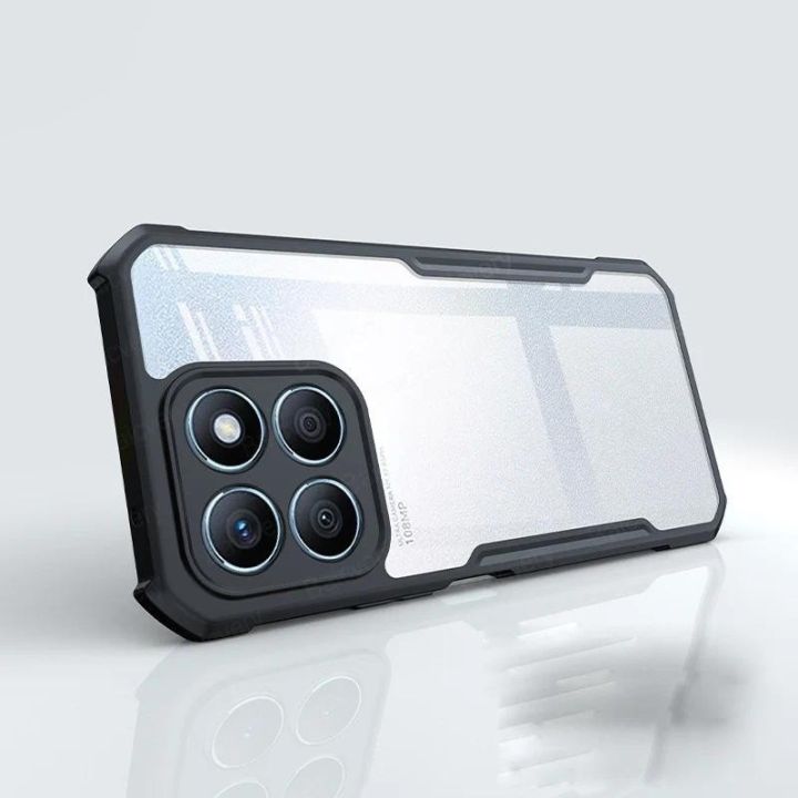 Casing For Honor X8B X7B X6B Clear Anti-Drop Acrylic Back Shell ...