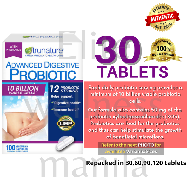 30 Capsules- Trunature Advanced Digestive Probiotic AUTHENTIC | Lazada PH