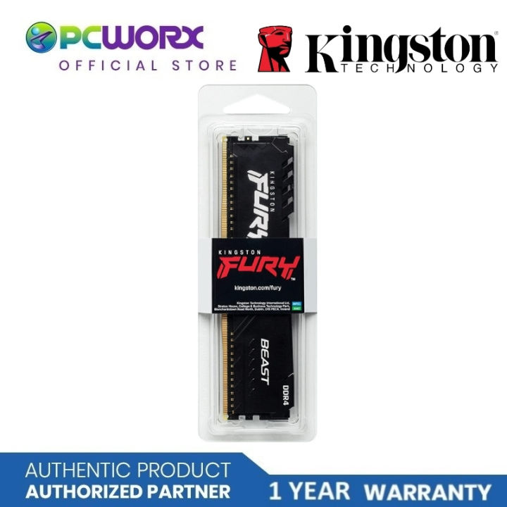 Kingston KF432C16BB/8 8GB 3200MHz DDR4 CL16 DIMM FURY Beast Black | Lazada PH