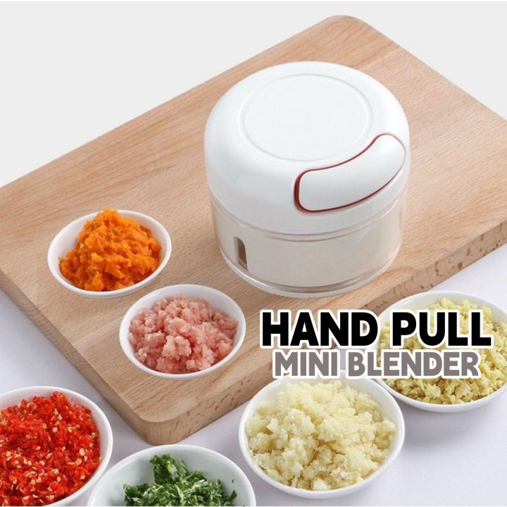 Hand Pull Mini Speedy Chopper Onion Chili Garlic Blender Manual Food ...