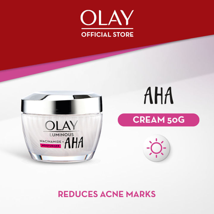 Olay Luminous Niacinamide + AHA Moisturizer 50g | Lazada PH