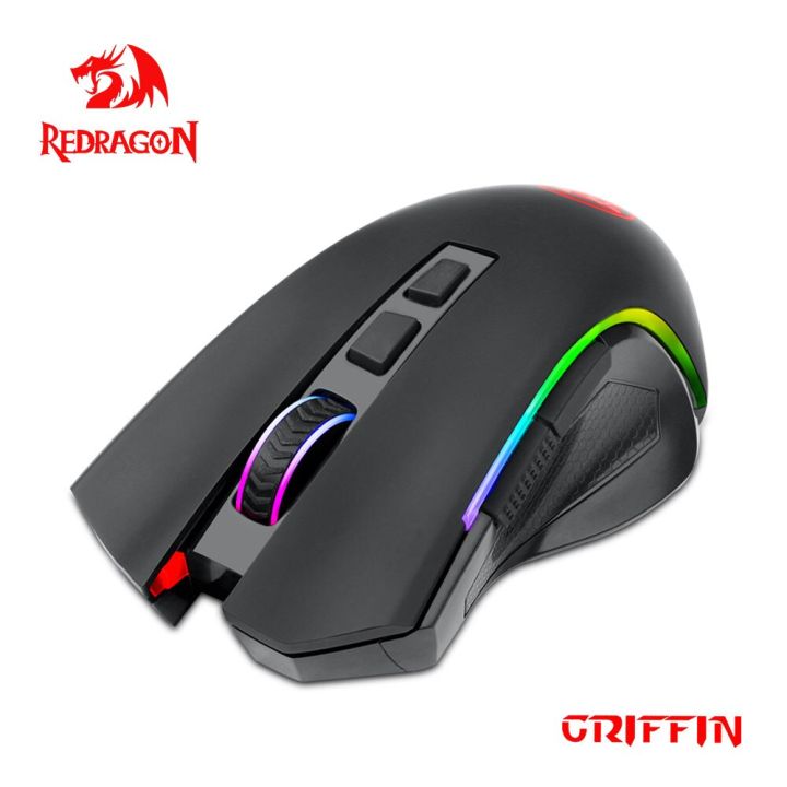 Redragon Griffin M602 KS RGB USB 2.4G Wireless Gaming Mouse 8000 DPI 8 ...