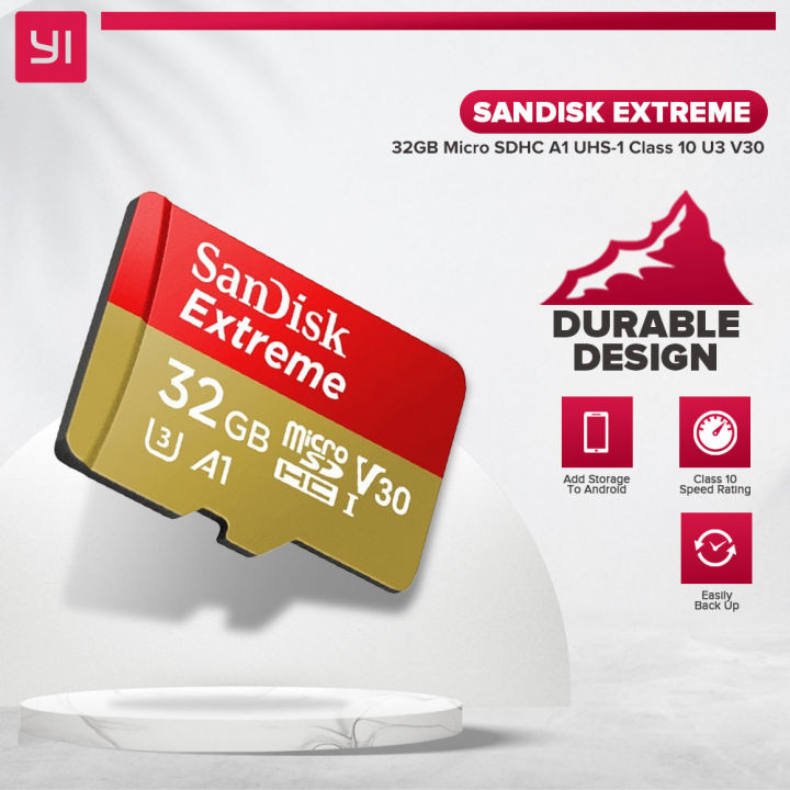 SanDisk Micro SD Card Extreme Series 32GB SDHC A1 UHS-I Class 10 U3 V30 up to 160MB/s SDSQXAF ...