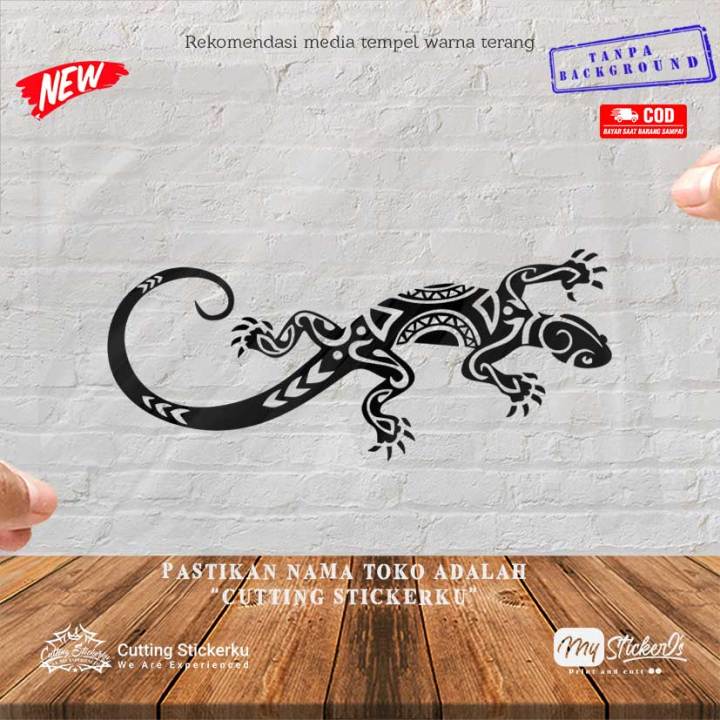 Cicak House Lizard Cutting Sticker Variasi Motor Mobil Stiker Tato ...