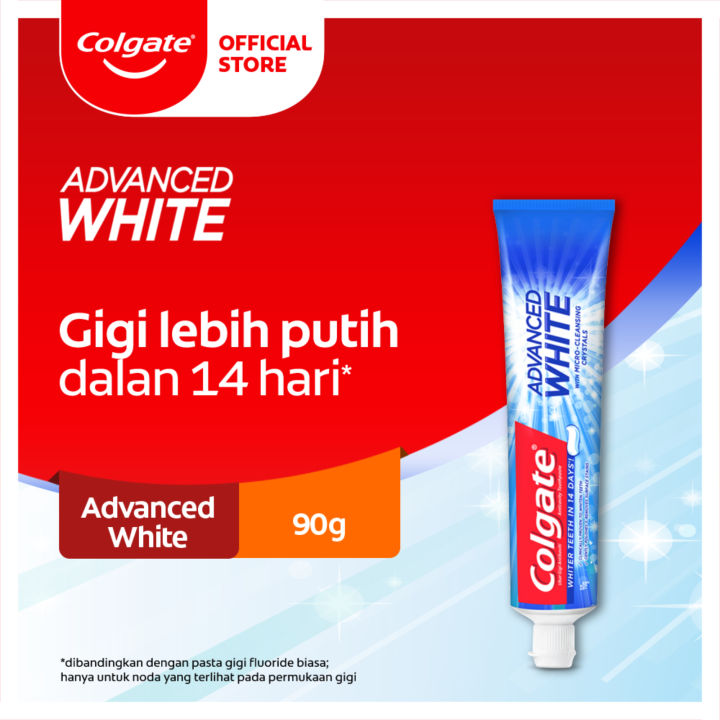 Colgate Advanced White Whitening Toothpaste/Pasta Gigi 90 gr | Lazada ...