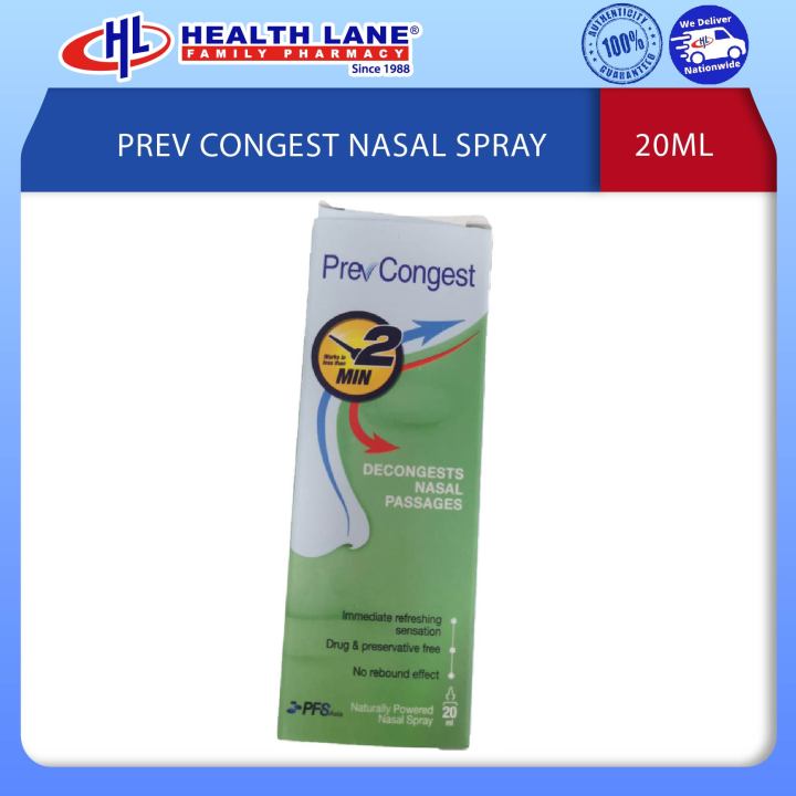 PREV CONGEST NASAL SPRAY 20ML | Lazada