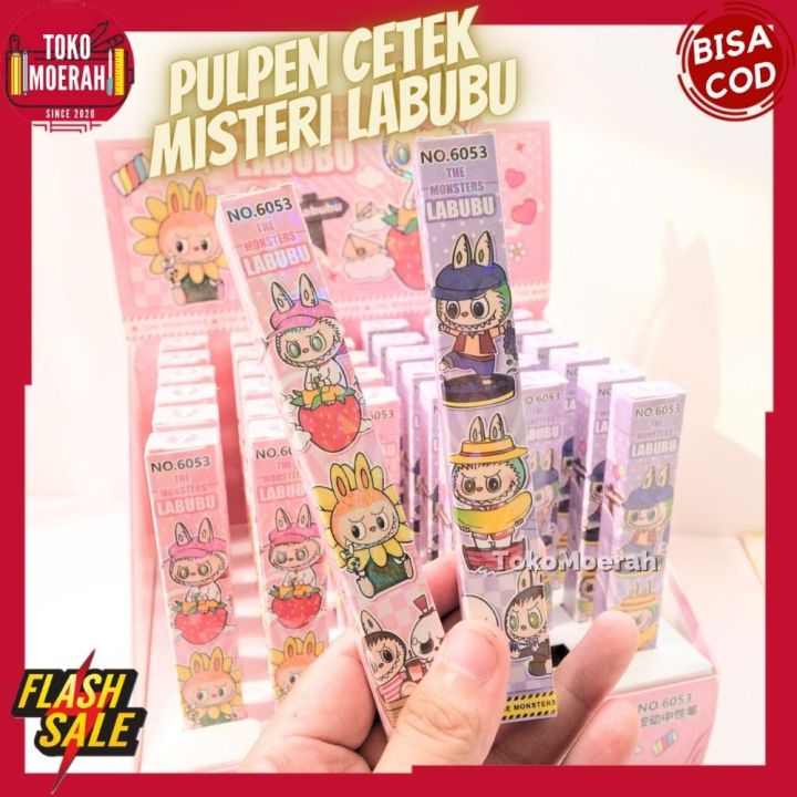 PULPEN MISTERI LABUBU BLIND BOX MYSTERY BOX PEN CETEK MEKANIK LABUBU ...