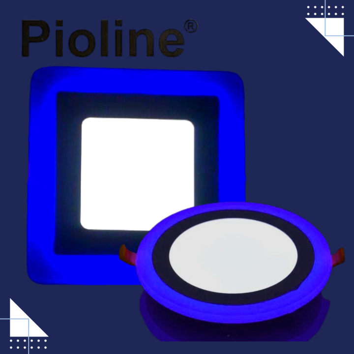 Lampu downlight 2 Warna Lampu Panel LED Pioline Dua Warna 3+3 Watt ...