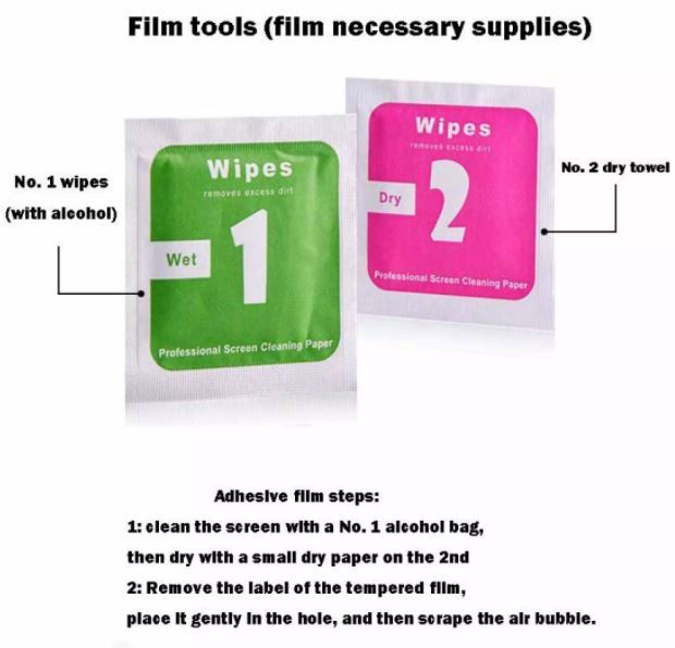 TISSUE TISU TEMPERED GLASS WET AND DRY PEMBERSIH LAYAR HP | Lazada ...