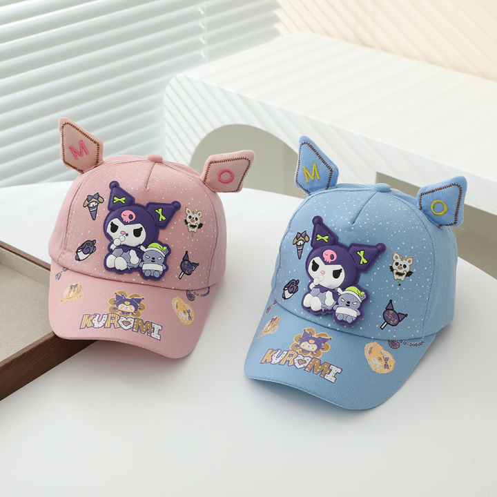 Children's Sanrio 3D Ear Hats Anime Duck Tongue Hat Embroidered ...