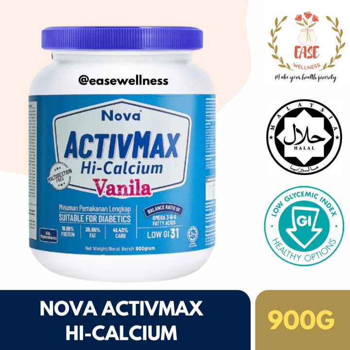 NOVA Activmax Hi-Calcium (Vanilla) 900g | Lazada
