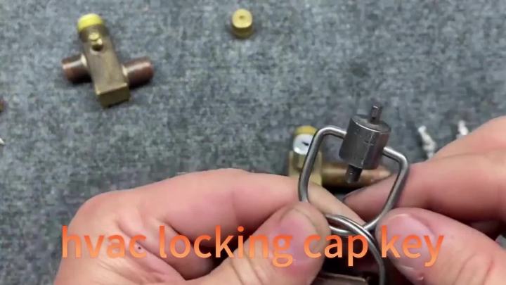 HVAC Refrigerant Locking Cap Key，Versatile HVAC service tools ...