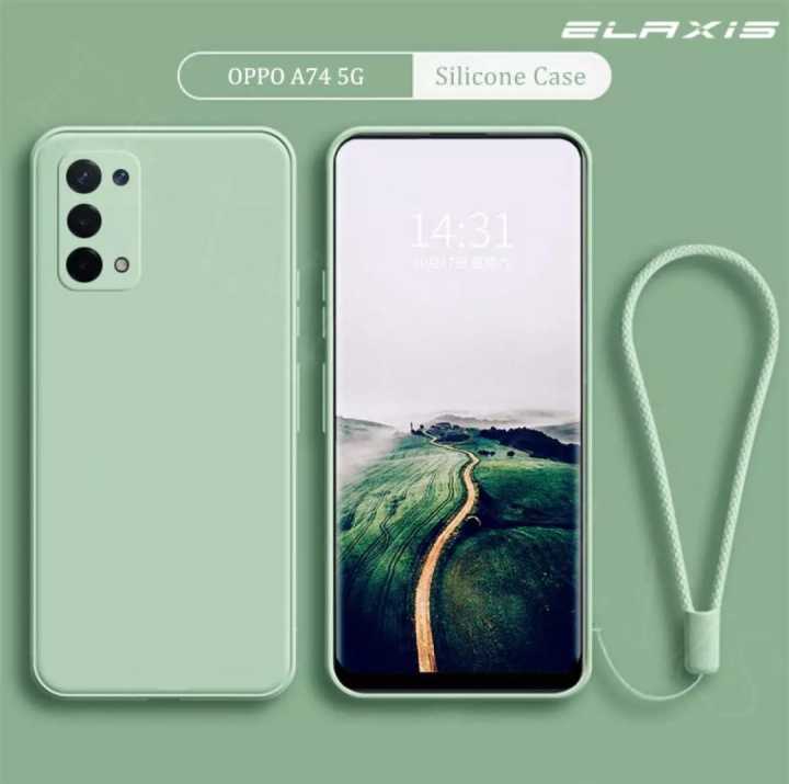 CASE OPPO A74 5G ASTHETIC PREMIUM ORIGINAL SILIKON TALI NAGITA LANYARD ...