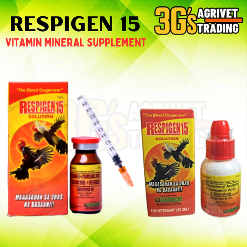 [3G AGRIVET] RESPIGEN 15 ORAL/DROPS 5ml /10ml / PARA SA MANOK PANABONG ...