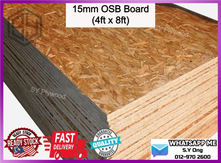 OSB Board Plywood 15mm x 4ft x 8ft (60pcs Per Bundle) | Lazada