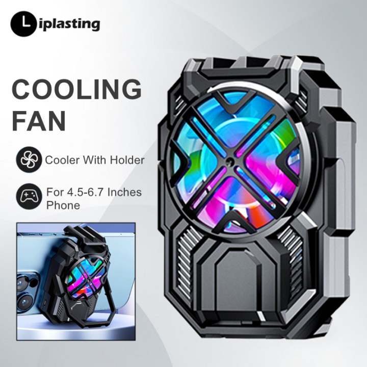 Liplasting P16 Mobile Phone Cooling Fan Holder Gaming Phone Cooler With ...