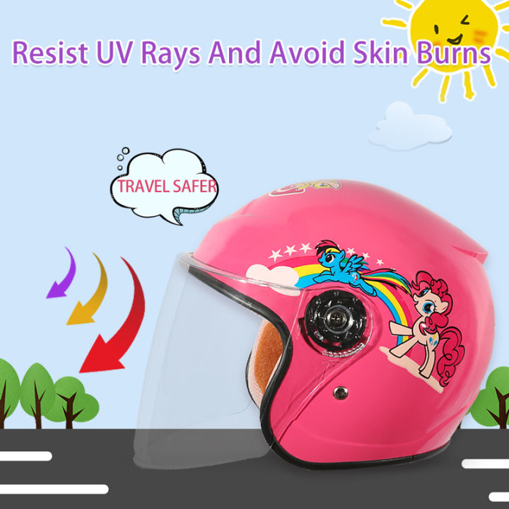 Child Motorcycle For Kids Helmet half face helmets | Lazada PH