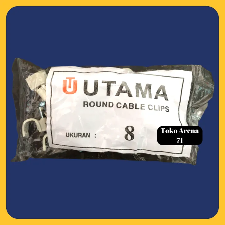 Klem kabel Clip Cable kayu Klem Kabel Kayu Klem Paku Paku Klem merk ...