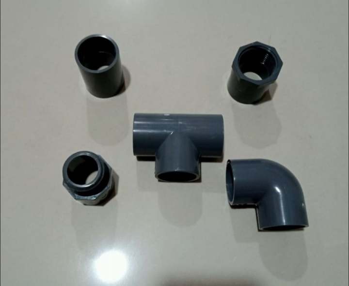 UPVC gray fittings (Male , Female, Tee, elbow, coupling) | Lazada PH