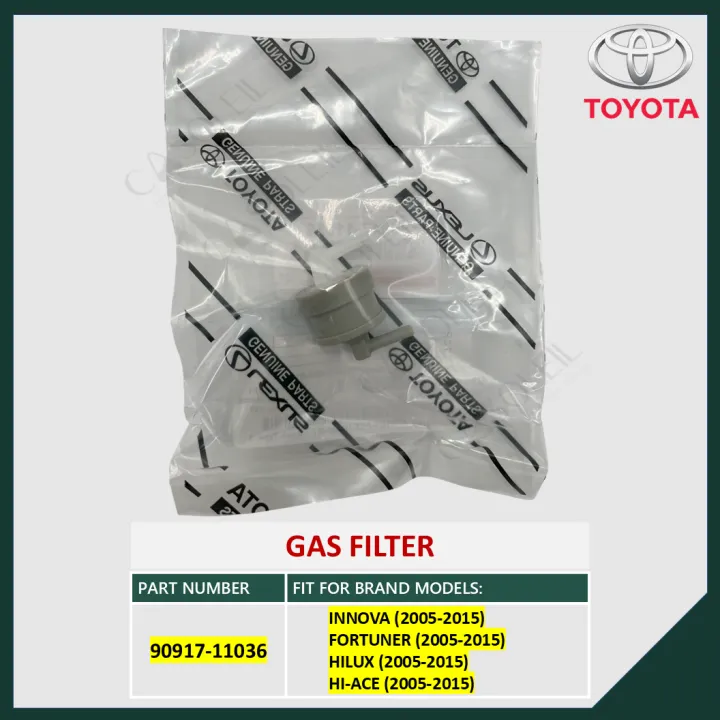 GAS FILTER (90917-11036) FOR TOYOTA INNOVA, FORTUNER, HILUX, & HIACE ...