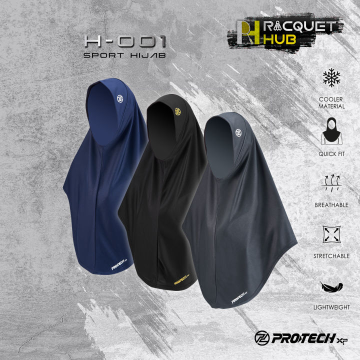 Protech Sport Instant Hijab H001 Long And H002 Short Lazada