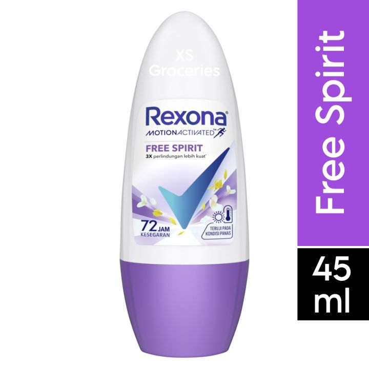 REXONA Women Deodorant Anti-Perspirant Roll On Free Spirit 45ml | Lazada