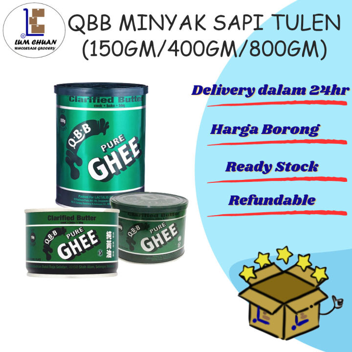 QBB Pure Ghee Clarified Butter / Minyak Sapi Ghee QBB [150GM / 400GM ...