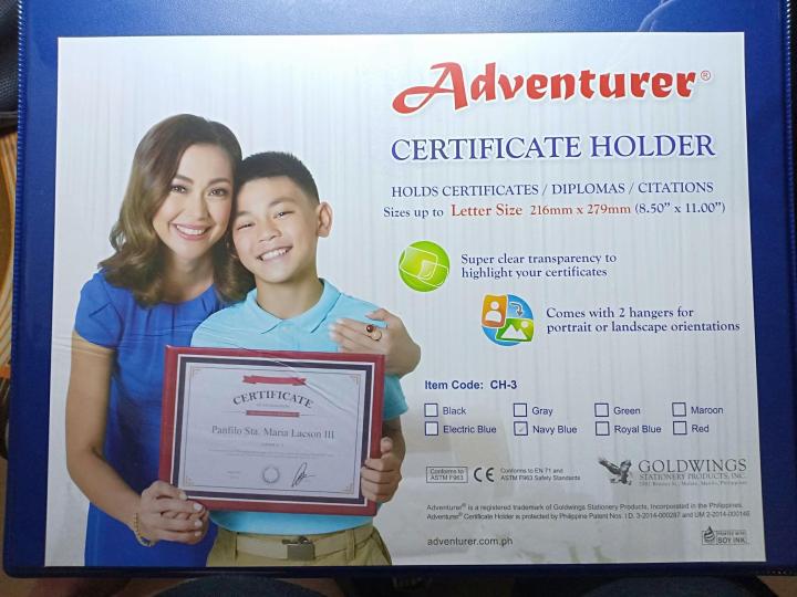 Adventurer Certificate Holder Diploma Holder Short (8.5 x 11 ) By 20 ...