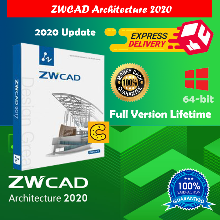ZWCAD Architecture 2020 Lifetime For Windows (64-bit ONLY) | Lazada