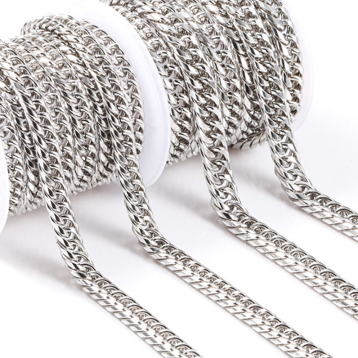 Stainless Steel Double Woven Round Chain Jewelry Chain DIY Accessories ...