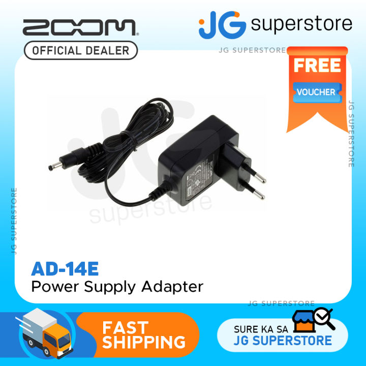 Zoom AD-14E Power Supply Adapter DC5 V for H4N, R16, R24 and Q3 ...