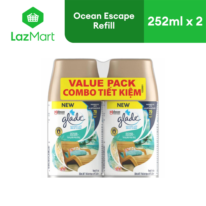 Glade Automatic Spray Refill - Ocean Escape TWIN PACK (252ml x 2) | Lazada PH